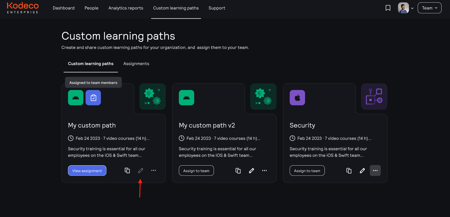 What are Assignments in Custom Learning Paths?